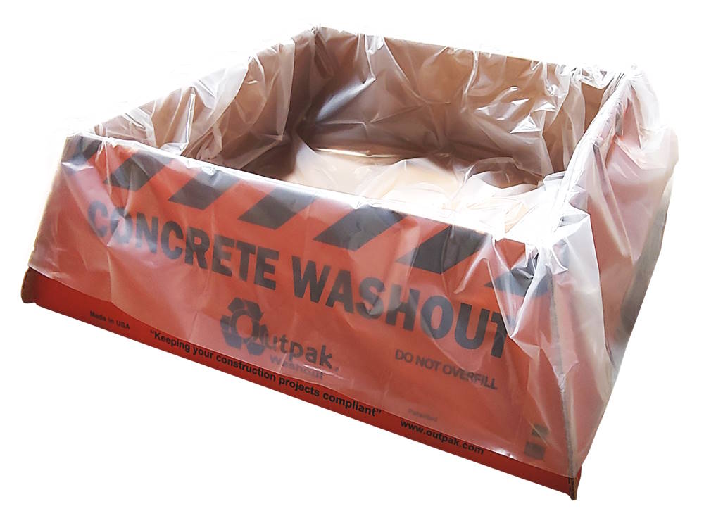 Outpak Concrete Washout | Paint Washout - 4"x4"x14"